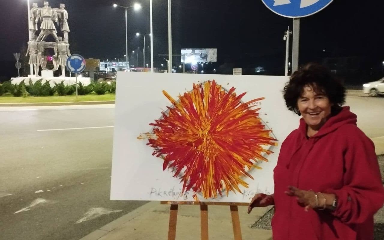 Anka Burić miješanjem boja crnogorske zastave poručila "ima nas"