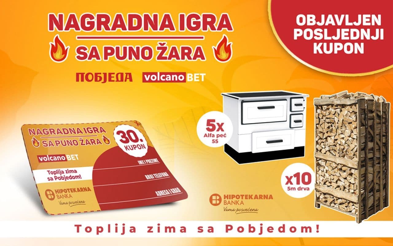 Objavljeni svi kuponi, finalno izvlačenje 2. oktobra - Pobjeda