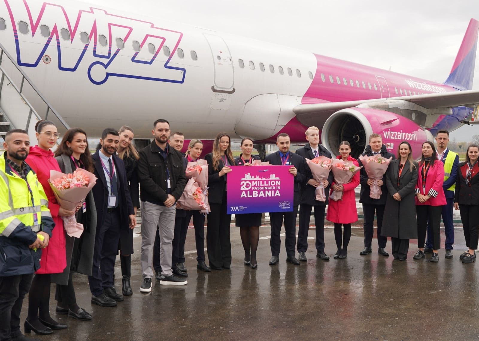 WIZZ AIR slavi 20 miliona putnika na Međunarodnom aerodromu Tirana